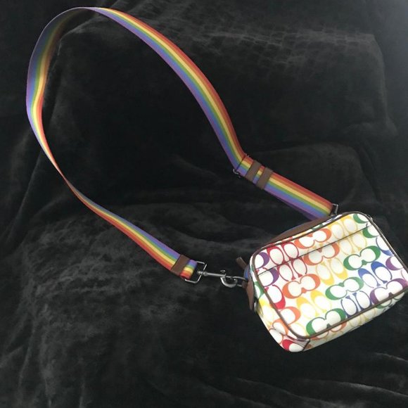 Coach | Bags | Coach 2485 Rainbow Pride Signature Canvas Graham ...